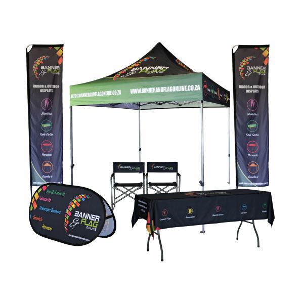 Impact Branded Gazebo Combo | Banner and Flag Online